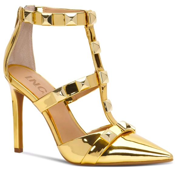 INC International Concepts | Shoes | New Gold Tone Heels From Inc ...